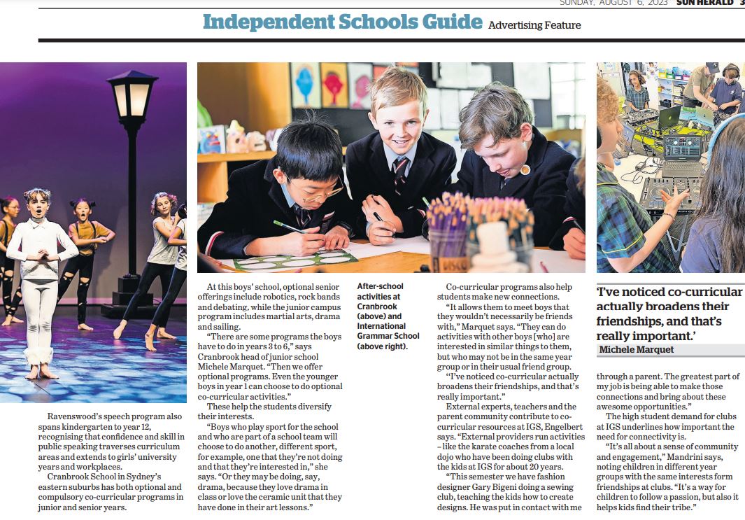 Beyond the classroom, popular IGS clubs – International Grammar School ...