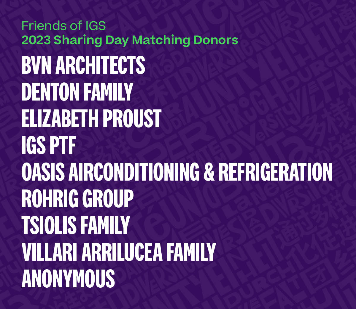 IGS Sharing Day 2023 – International Grammar School Sydney